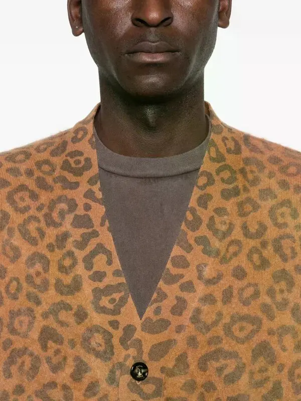 Arch4 Mr Dubois Leopard-print Cardigan