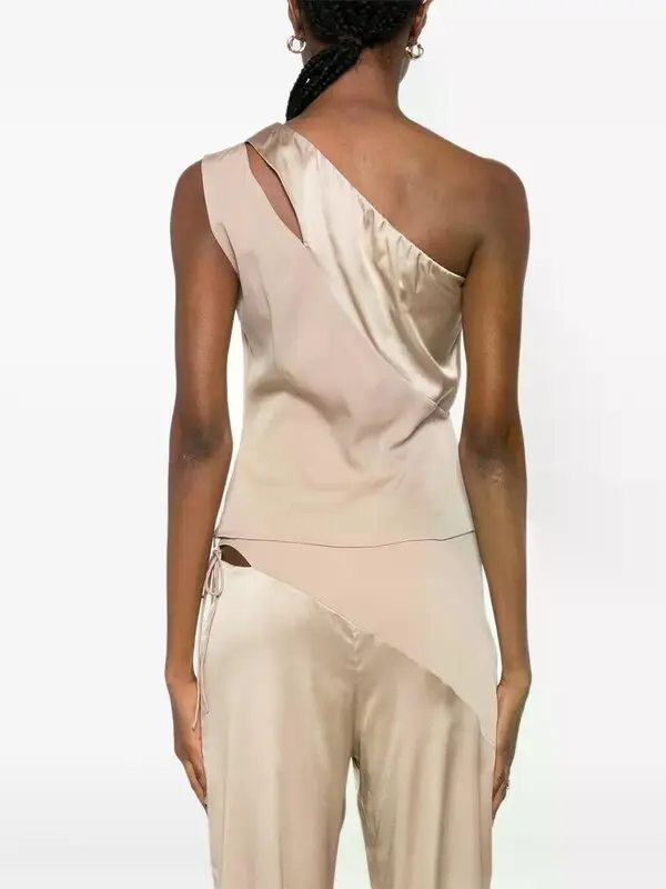 BOTSI One-shoulder Draped Top