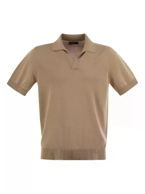 Peserico Ribbed Polo Shirt