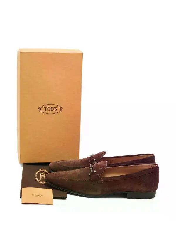 TOD'S Suede Penny Loafers