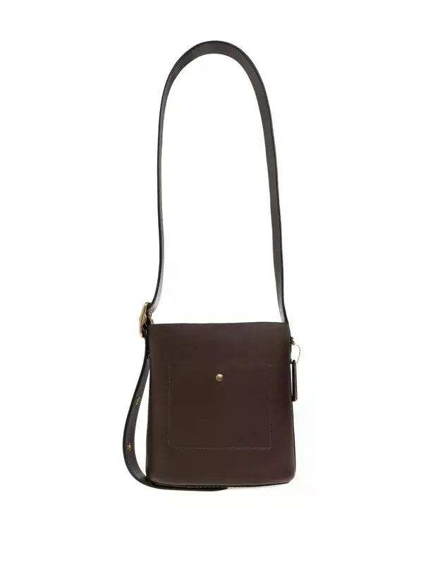 COACH Bleecker Strap Calf Leather Tote Bag - Brown