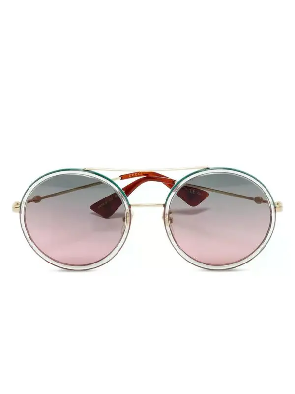 Gucci Round-frame Sunglasses - Green