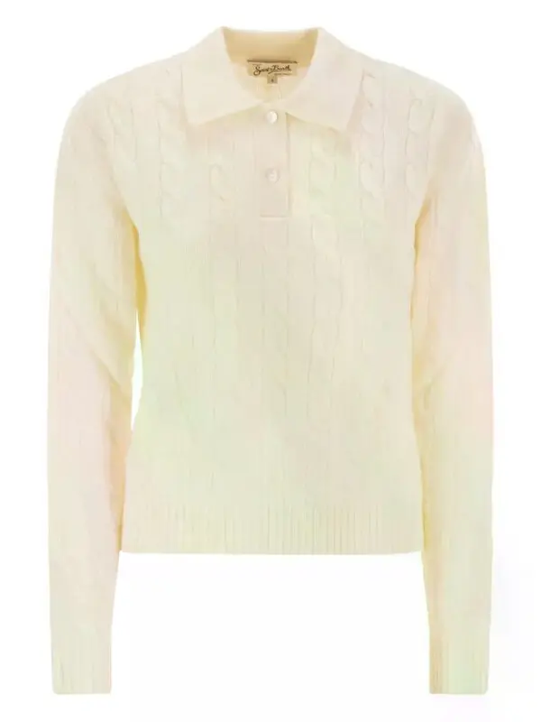 MC2 SAINT BARTH Cable-knit Polo Shirt