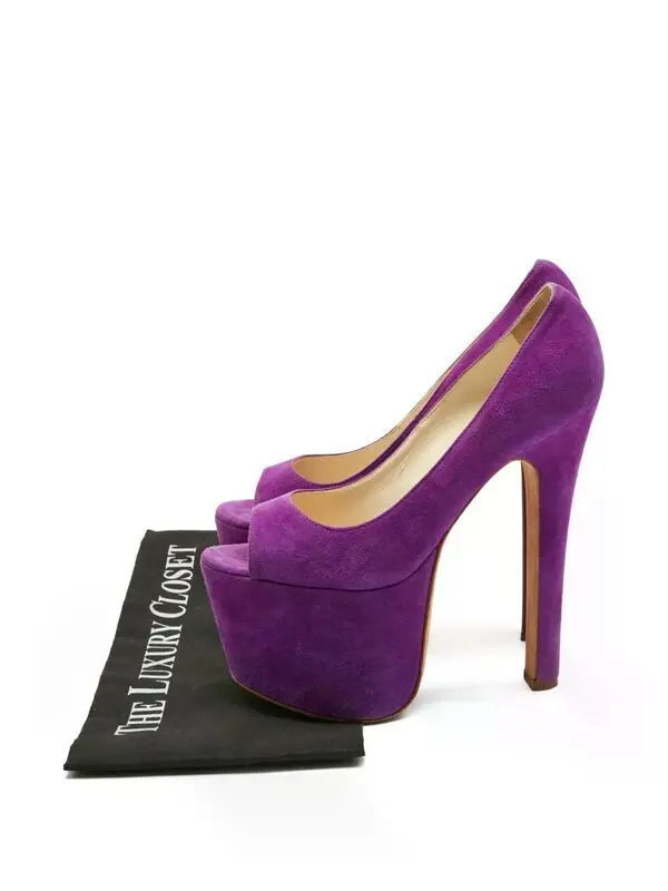Brian Atwood Platform-sole Open-toe Pumps