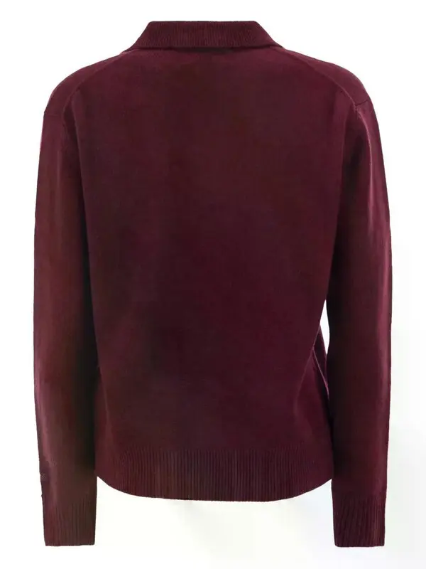 MC2 SAINT BARTH Polo-neck Ribbed Sweater - Red