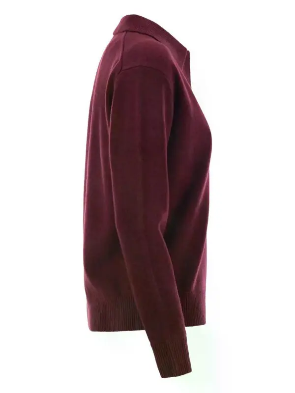 MC2 SAINT BARTH Polo-neck Ribbed Sweater - Red