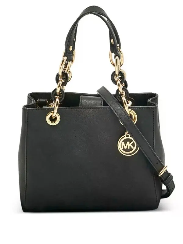 Michael Kors Cynthia Leather Tote Bag - Black