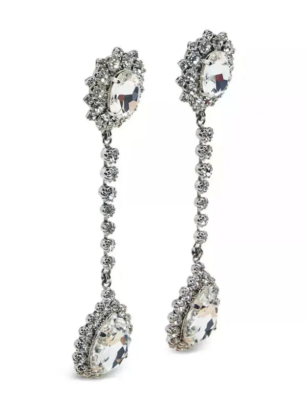 Alessandra Rich Crystal Drop Earrings