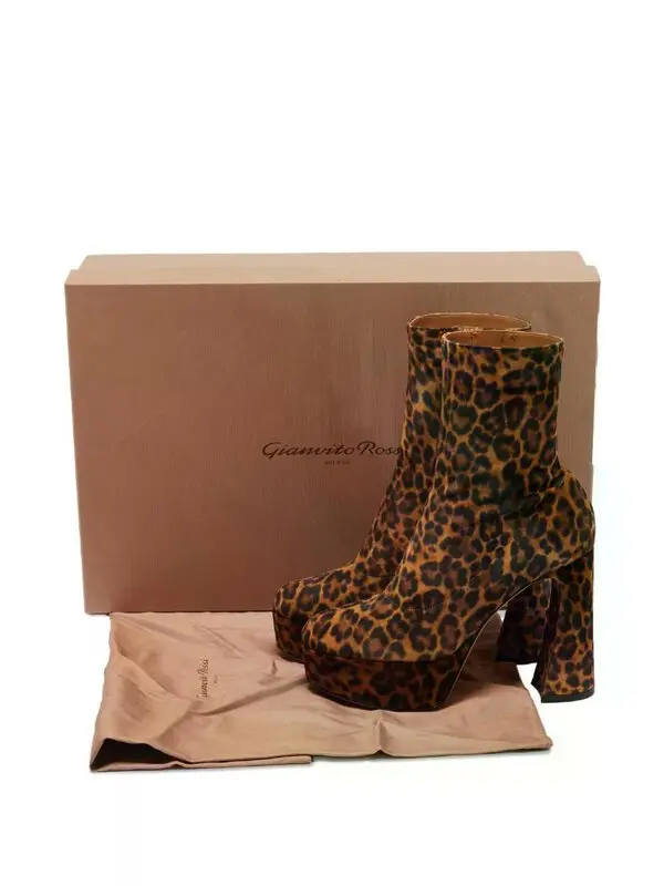 GIANVITO ROSSI Leopard-print Platform Boots