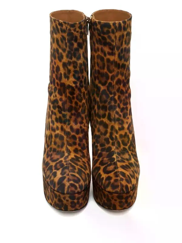 GIANVITO ROSSI Leopard-print Platform Boots