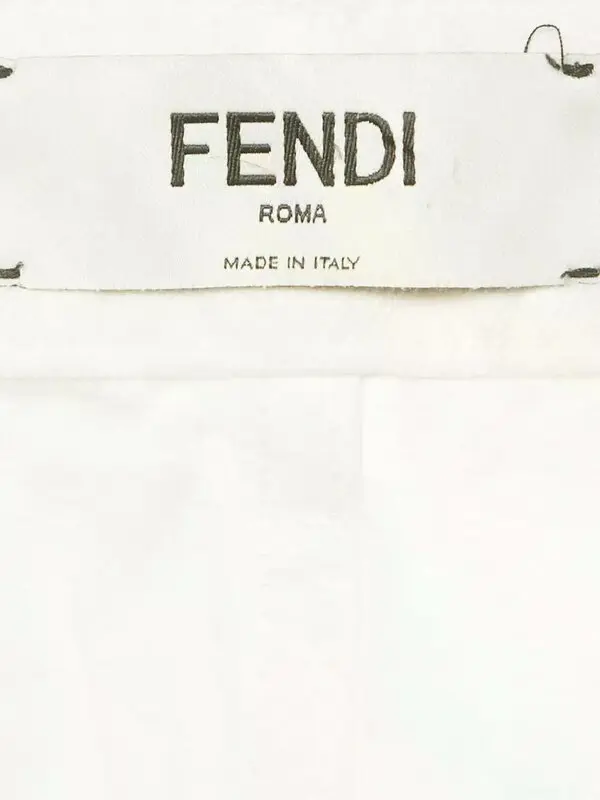 Fendi Embossed Logo Denim Trousers
