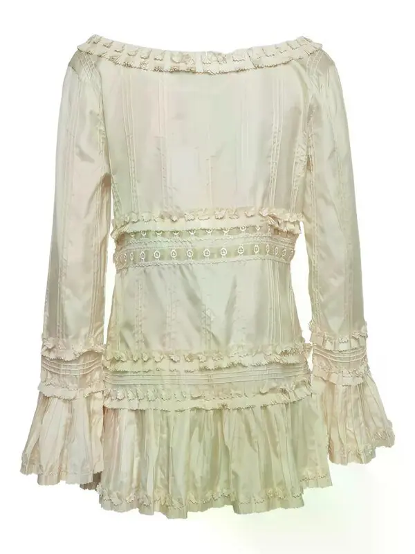Blumarine Ruffled Silk Blouse