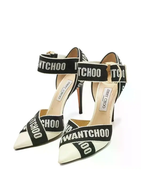 JIMMY CHOO Pointed-toe Strap Pumps