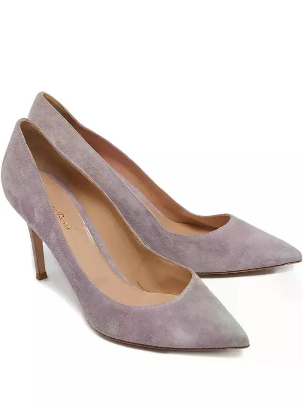 GIANVITO ROSSI Suede Pointed-toe Pumps