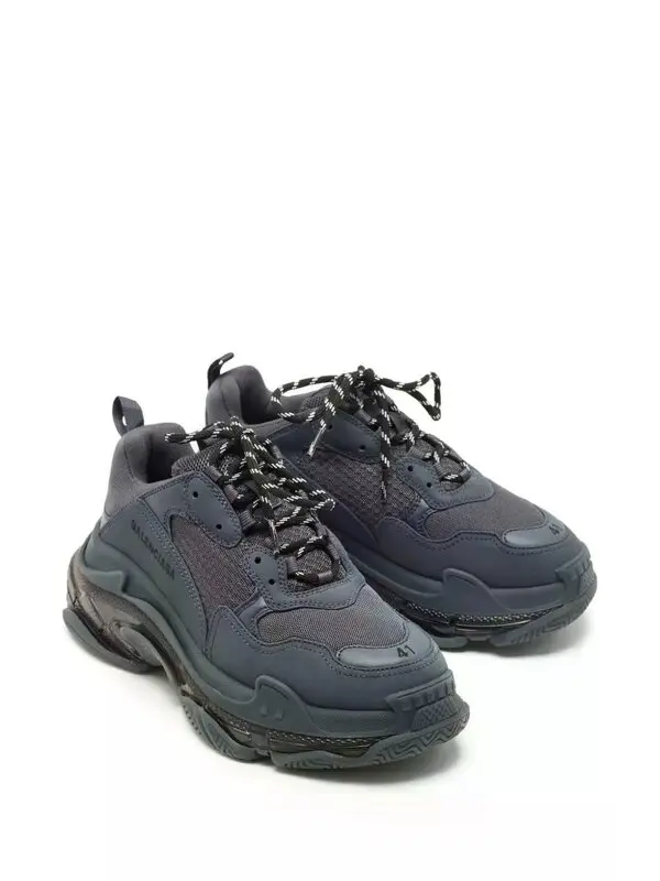 Balenciaga Triple S Clear Sole Sneakers - Grey