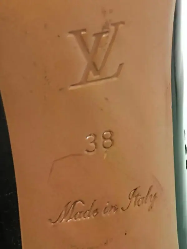 LOUIS VUITTON Dice Peep-toe Slingback Sandals