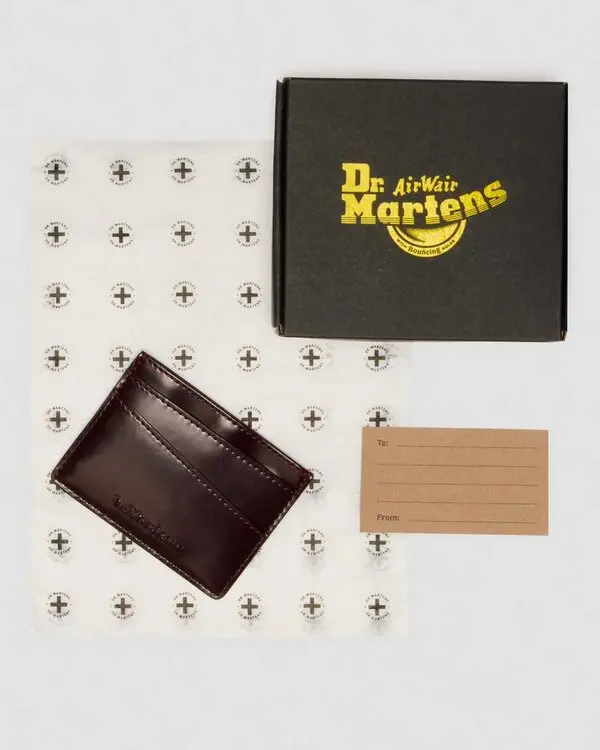 Dr. Martens Cardholder Ii Slg Cherry Oxford Rub Off