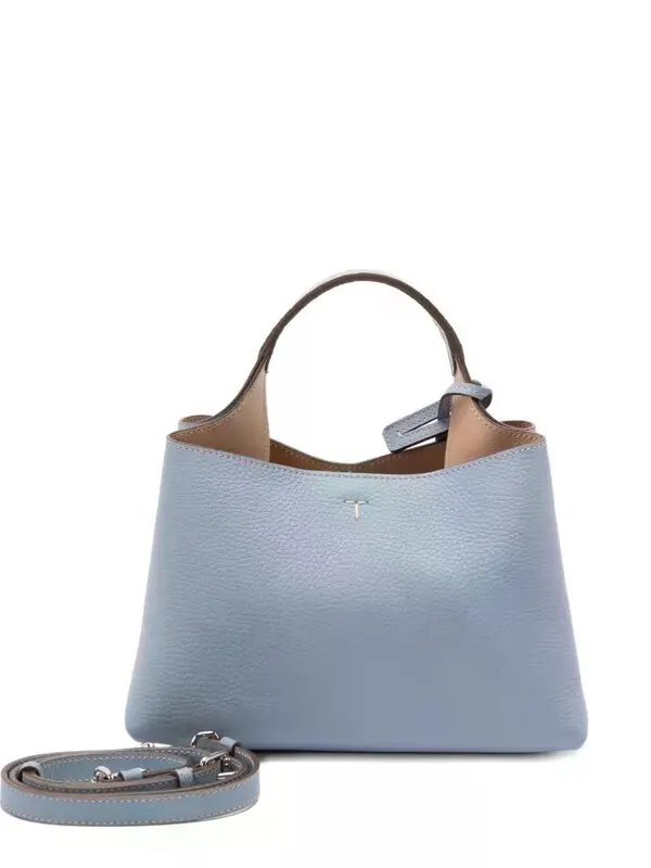 TOD'S T-charm Leather Tote - Blue