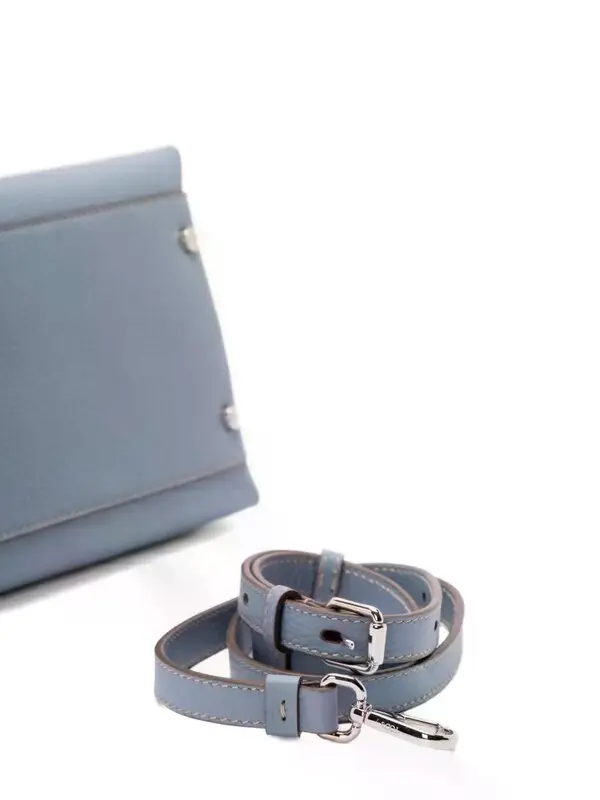 TOD'S T-charm Leather Tote - Blue
