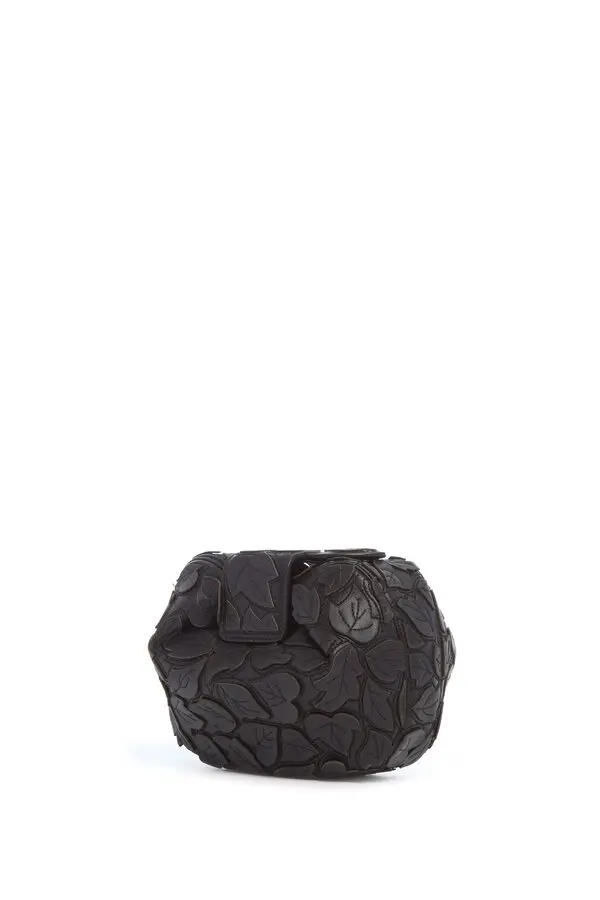 Gabriela Hearst Soft Demi Embroidered Leaves Clutch