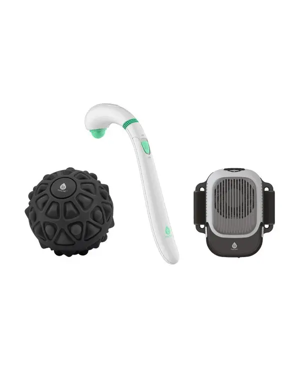 PURSONIC Triple-threat Recovery System: Complete Muscle Wellness - Black