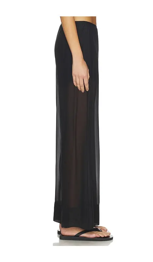 LA LIGNE Sheer Chiffon Wide-leg Pants