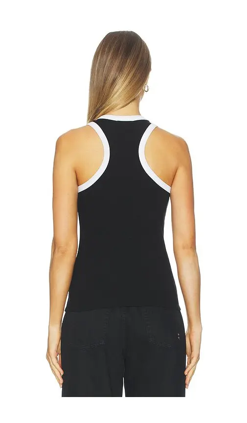 Terez X Chicago Bulls Scoop Armhole Rib Tank Top - Black