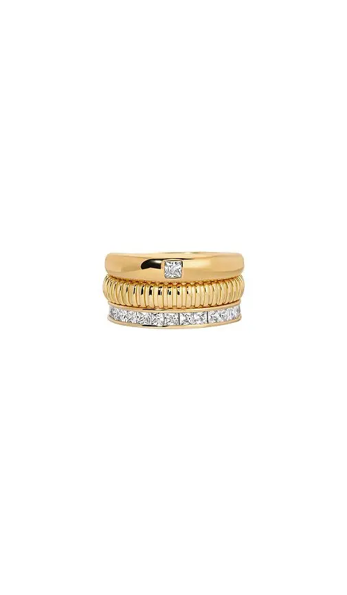 MEGA 3 Ring Stack - 14k Gold Plated