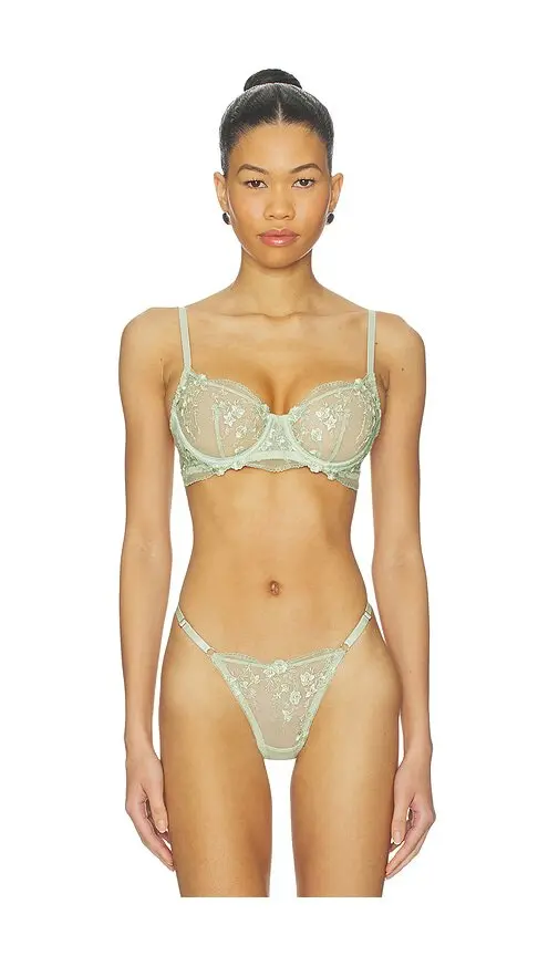 KAT THE LABEL Sofia Underwire Bra In Mint - Pistachio