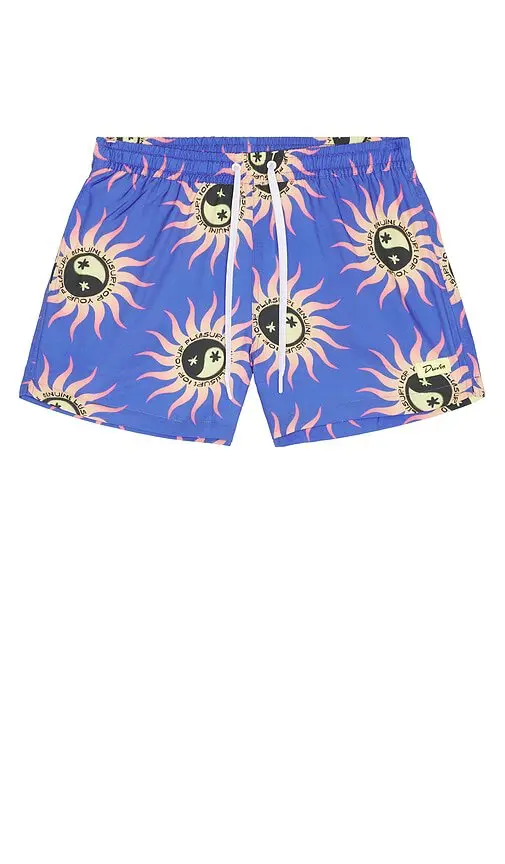 DUVIN DESIGN Sun Energy Print Swim Shorts - Blue