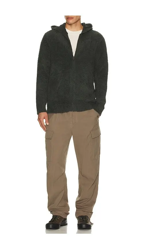 Barefoot Dreams Cozychic Zip Hoodie - Dark Moss