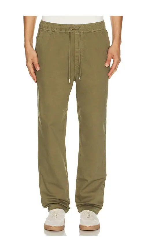 Barefoot Dreams Woven Twill Relaxed Pant - Military