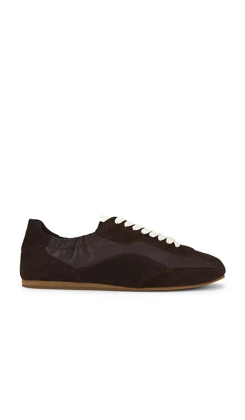 Simkhai Eden Elasticized Leather Combo Sneaker - Cacao