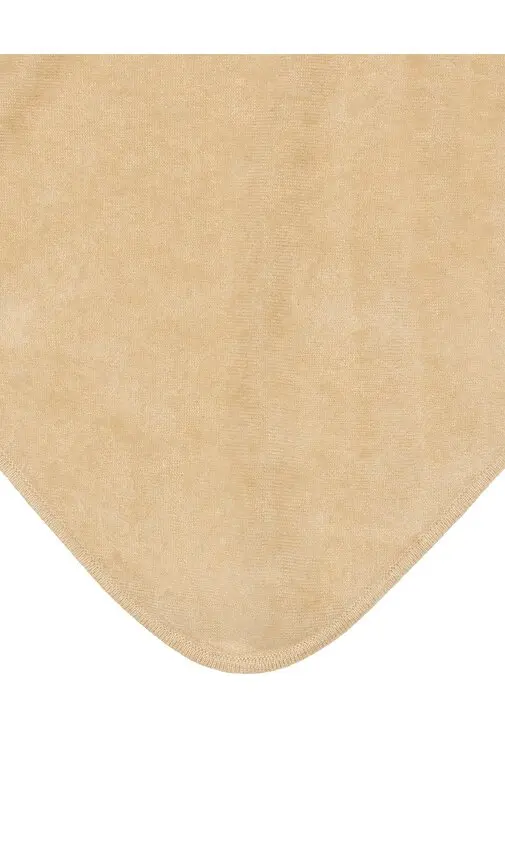 Soft Goat Brushed Triangle Scarf In Tan