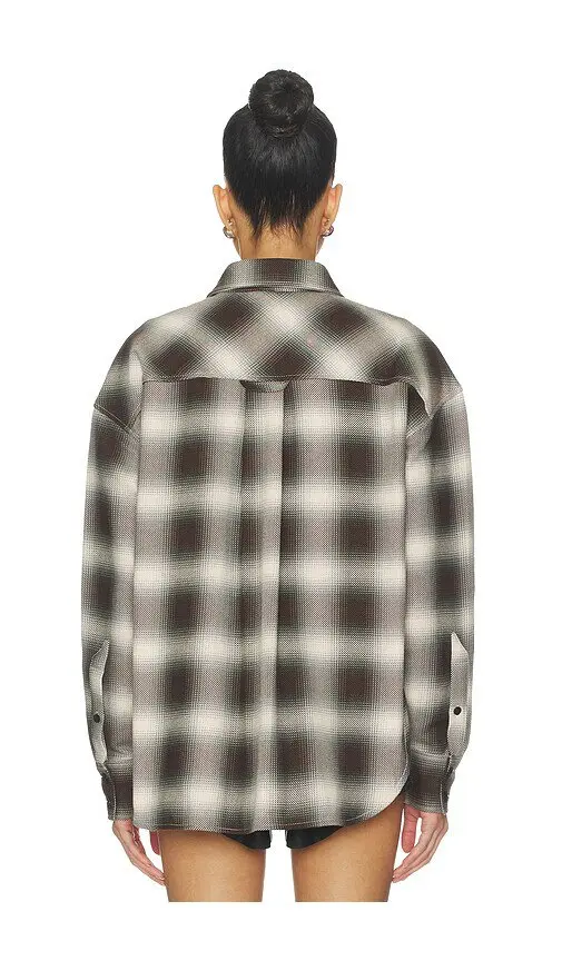 Closed Cropped Front Oversized Shirt
