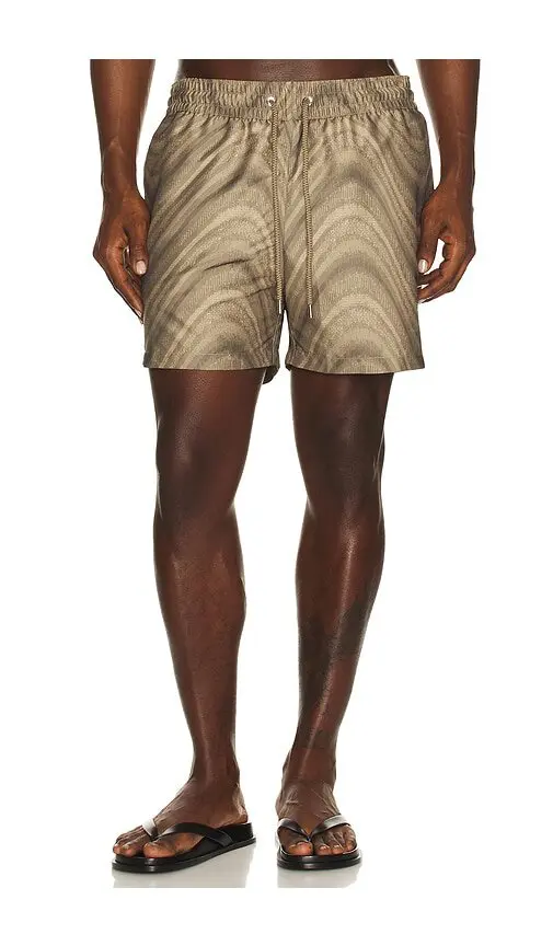 Frescobol Carioca Rio Jacquard Fibra Swim Short - Khaki