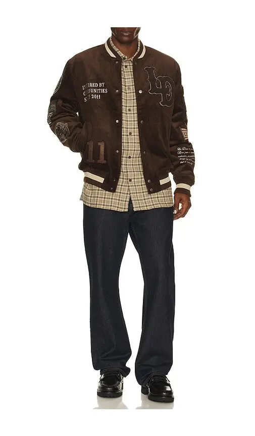 LES DEUX John Check Shirt In Brown