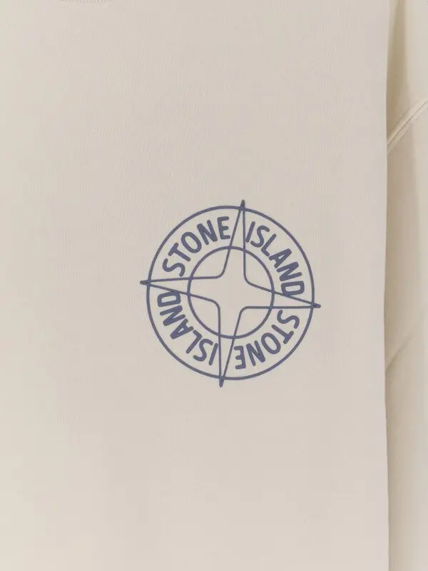 Stone Island Cotton Sweatshirt With Embossed Logo