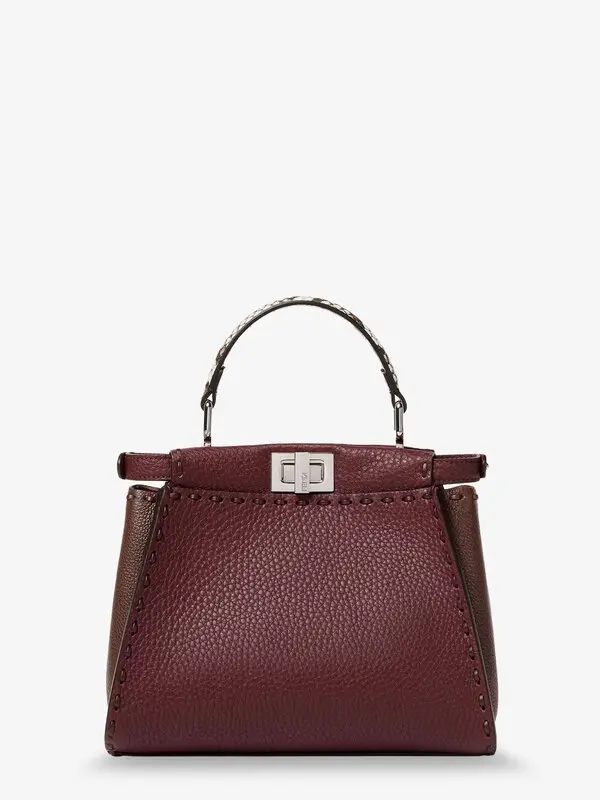 Fendi Peekaboo Mini Leather Crossbody Bag