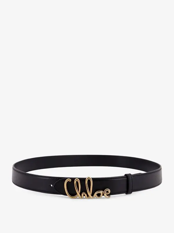 Chloé Iconic Leather Belt - Black