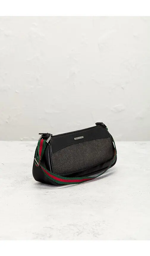 FWRD RENEW Gucci Denim Pochette Shoulder Bag