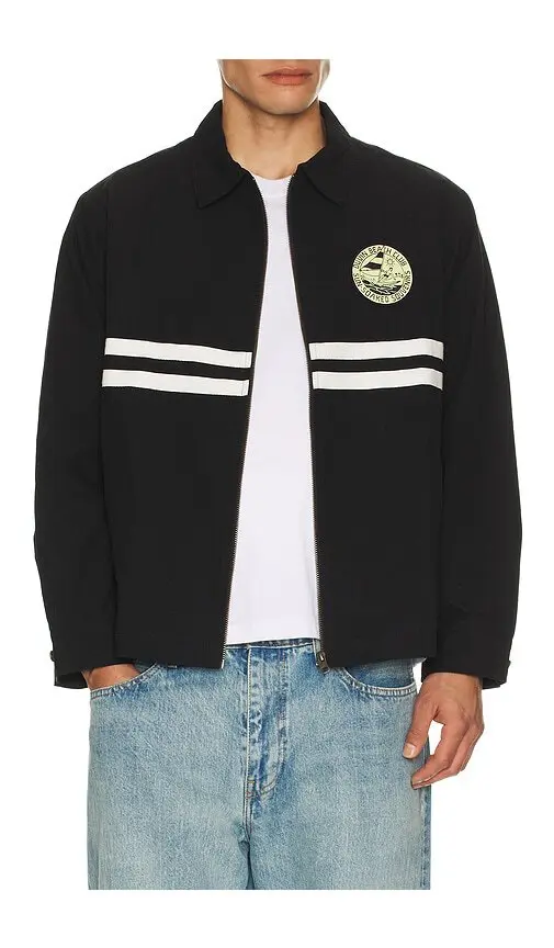 DUVIN DESIGN Embroidered Logo Patch Jacket