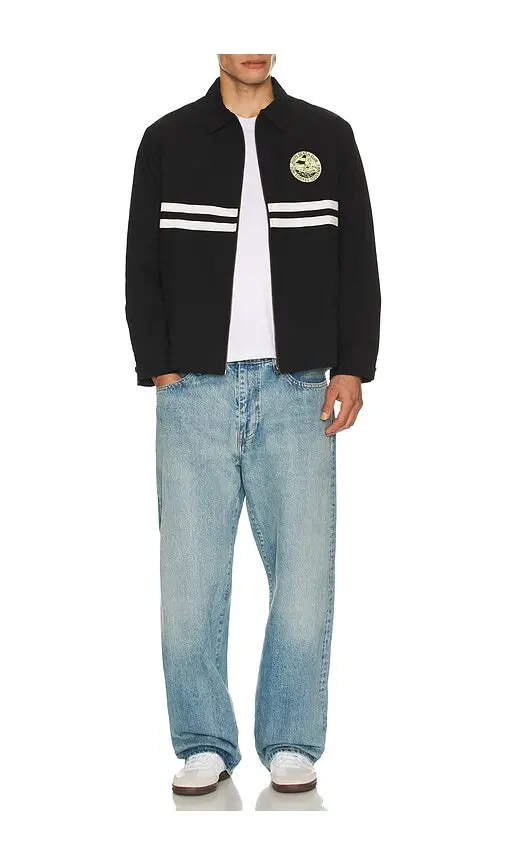 DUVIN DESIGN Embroidered Logo Patch Jacket