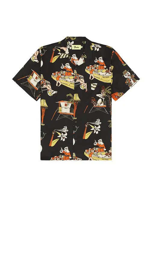 DUVIN DESIGN Holidays Button Up Shirt In . Also - Black