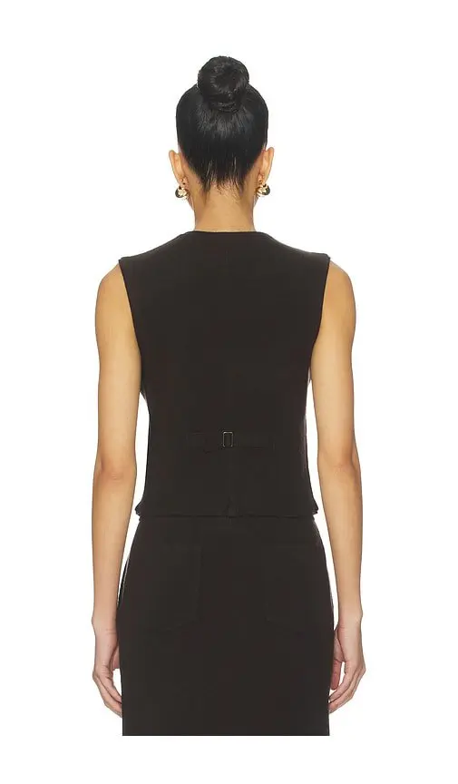 Guest In Residence Tailored Vest - Brown