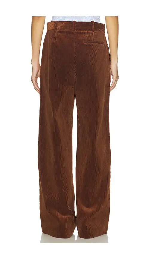 Monse Double Waistband Corduroy Pant - Brown