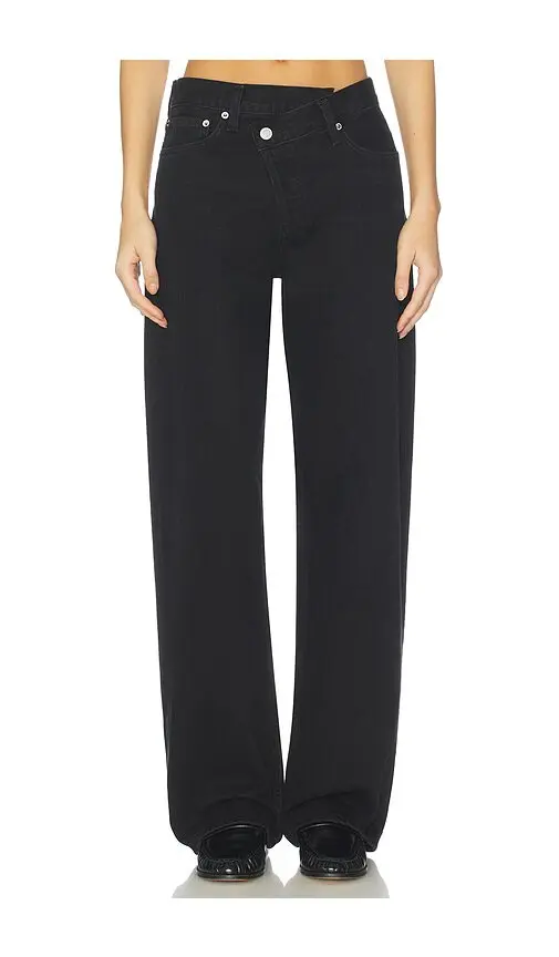 AGOLDE Arc Criss Cross Jeans - Black