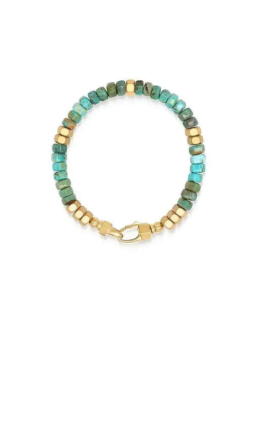 NIALAYA JEWELRY Hexagon Beaded Bracelet - Blue