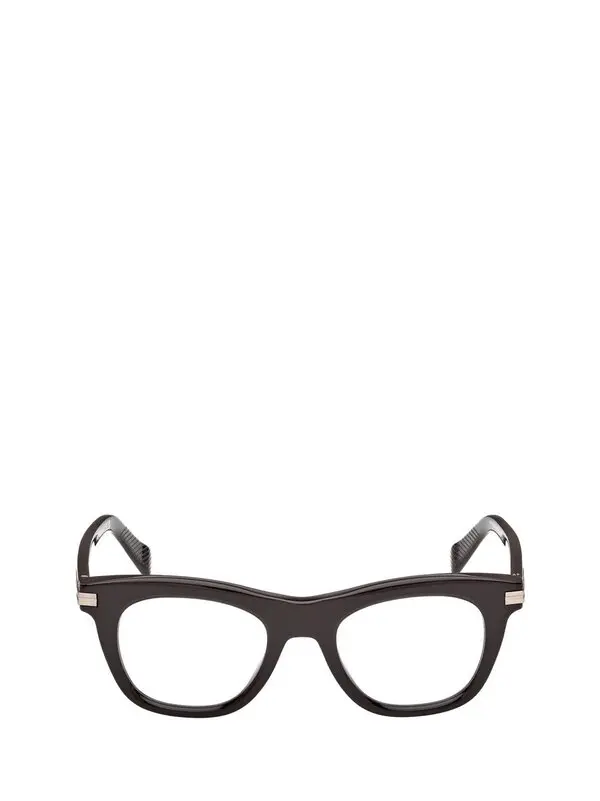 Zegna Squarish Eyeglasses - Shiny Dark Brown