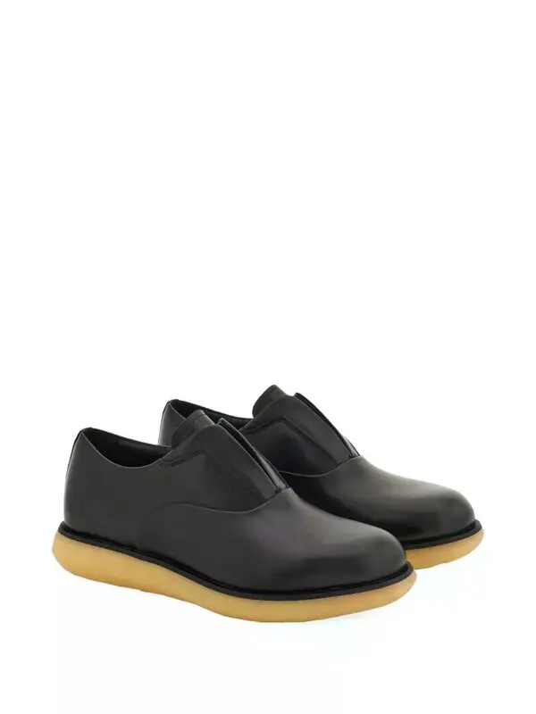 FERRAGAMO Logo-debossed Derby Shoes